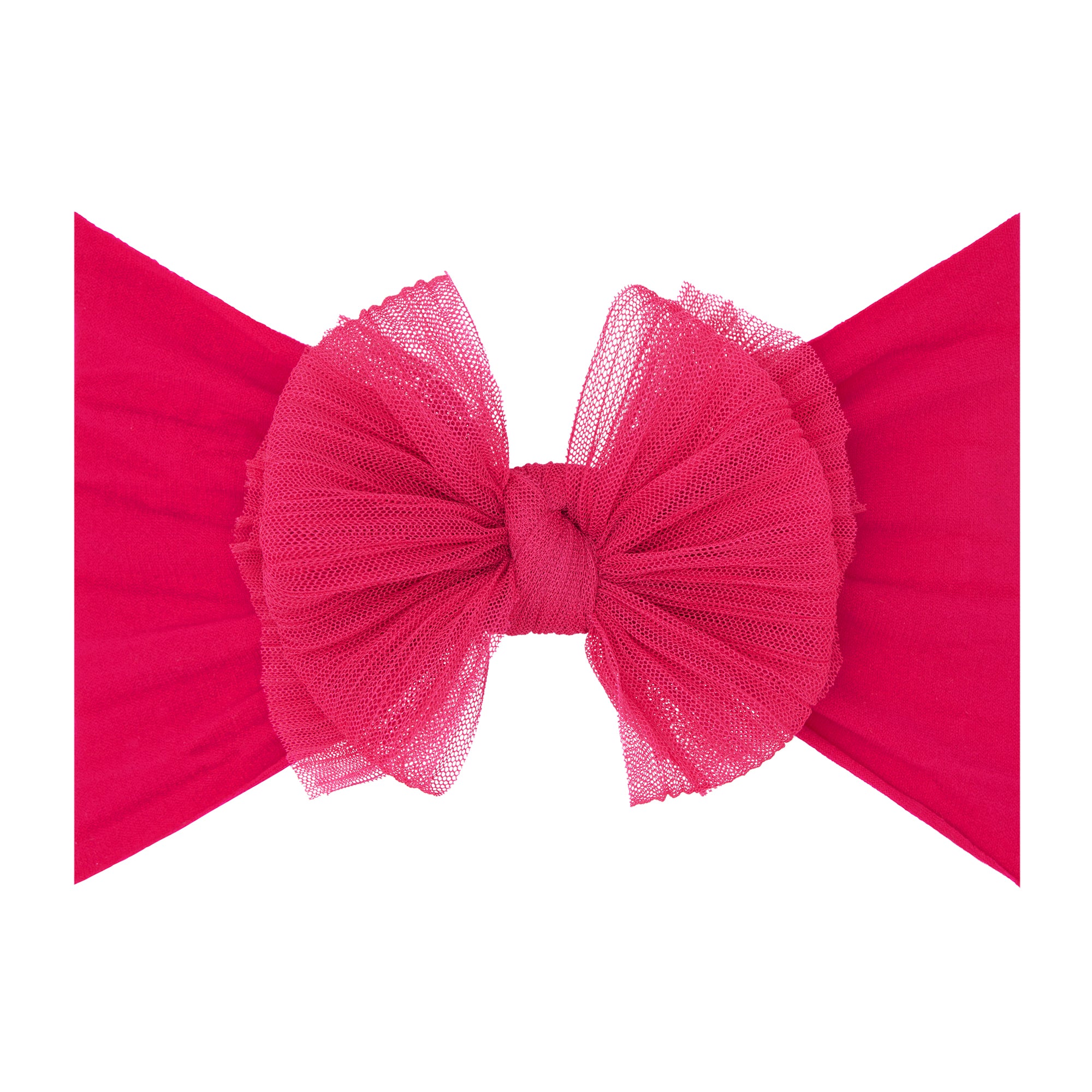 Pearl Grey Pleated Tulle Bow | Baby Bling® Tulle FAB® – Baby Bling Bows