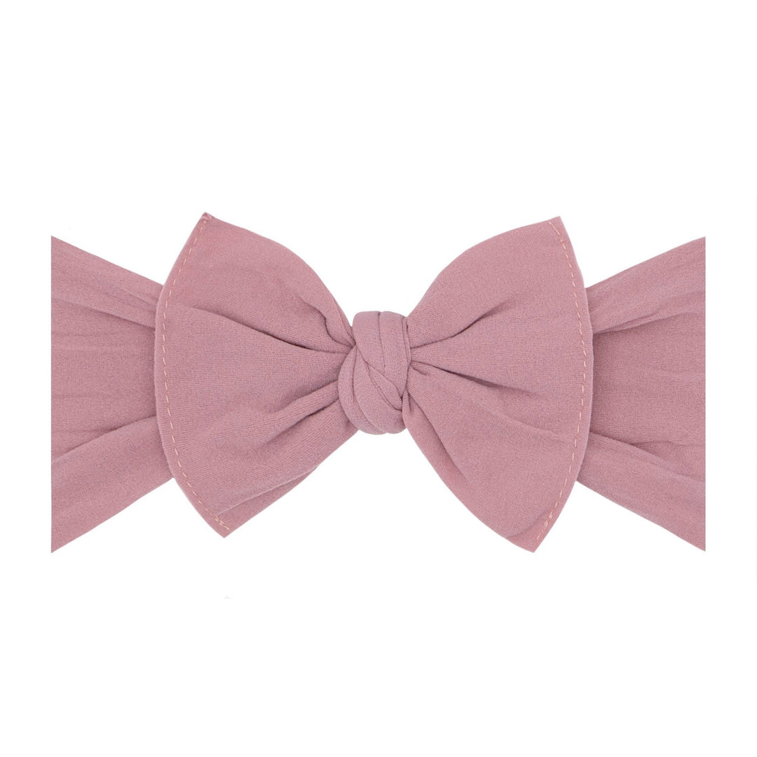KNOT mauve Baby Bling Bows