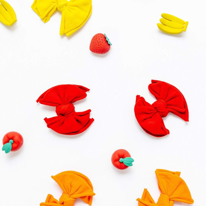 2PK BABY FAB CLIPS: cherry – Baby Bling Bows